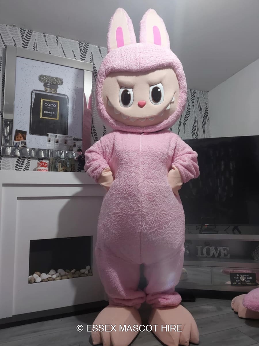 Labubu Pink Mascot Hire - Hire in Essex | ESSEX MASCOT HIRE